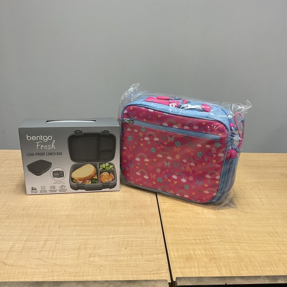 Bentgo | Kitchen | Nwt Bentgo Fresh Lunch Box Gray Kids Insulated Lunch ...